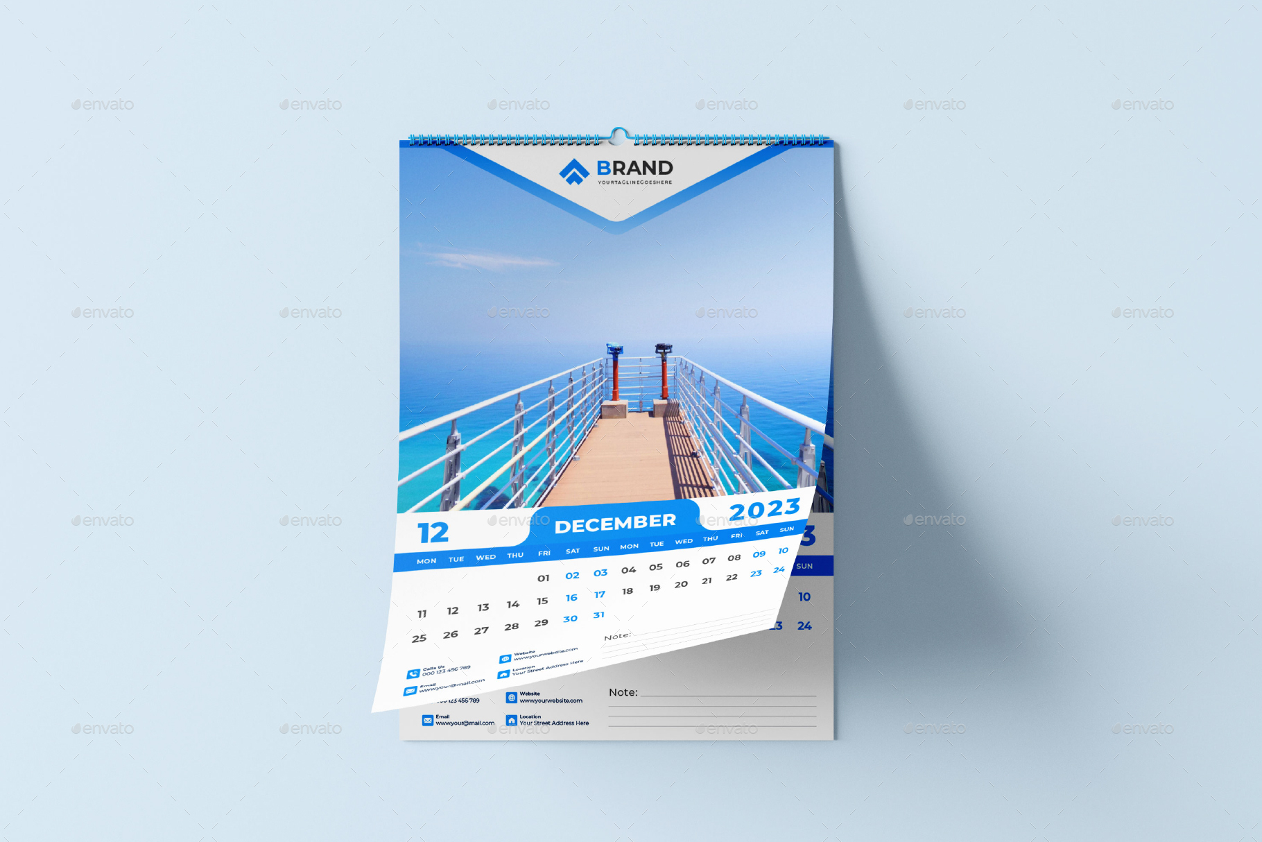 Wall Calendar 2023 Template, Print Templates | GraphicRiver