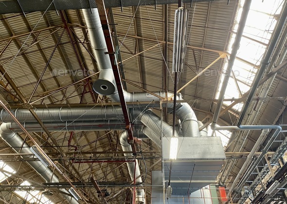 Industrial factory roof Stock Photo by darrenb29 | PhotoDune