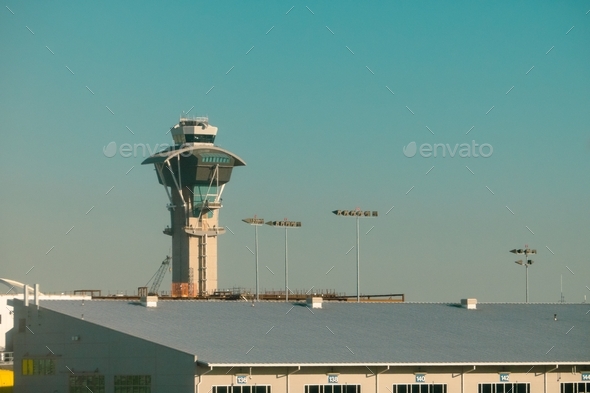 LAX airport tower Stock Photo by thobry | PhotoDune