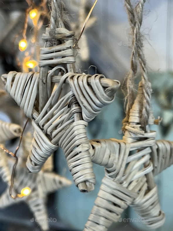 Stars made of wicker Stock Photo by kane251 | PhotoDune