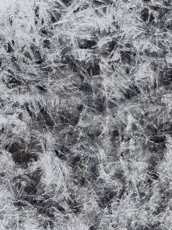 Winter season. Cold and frosty. Frosted water. Ice background. Nature ...