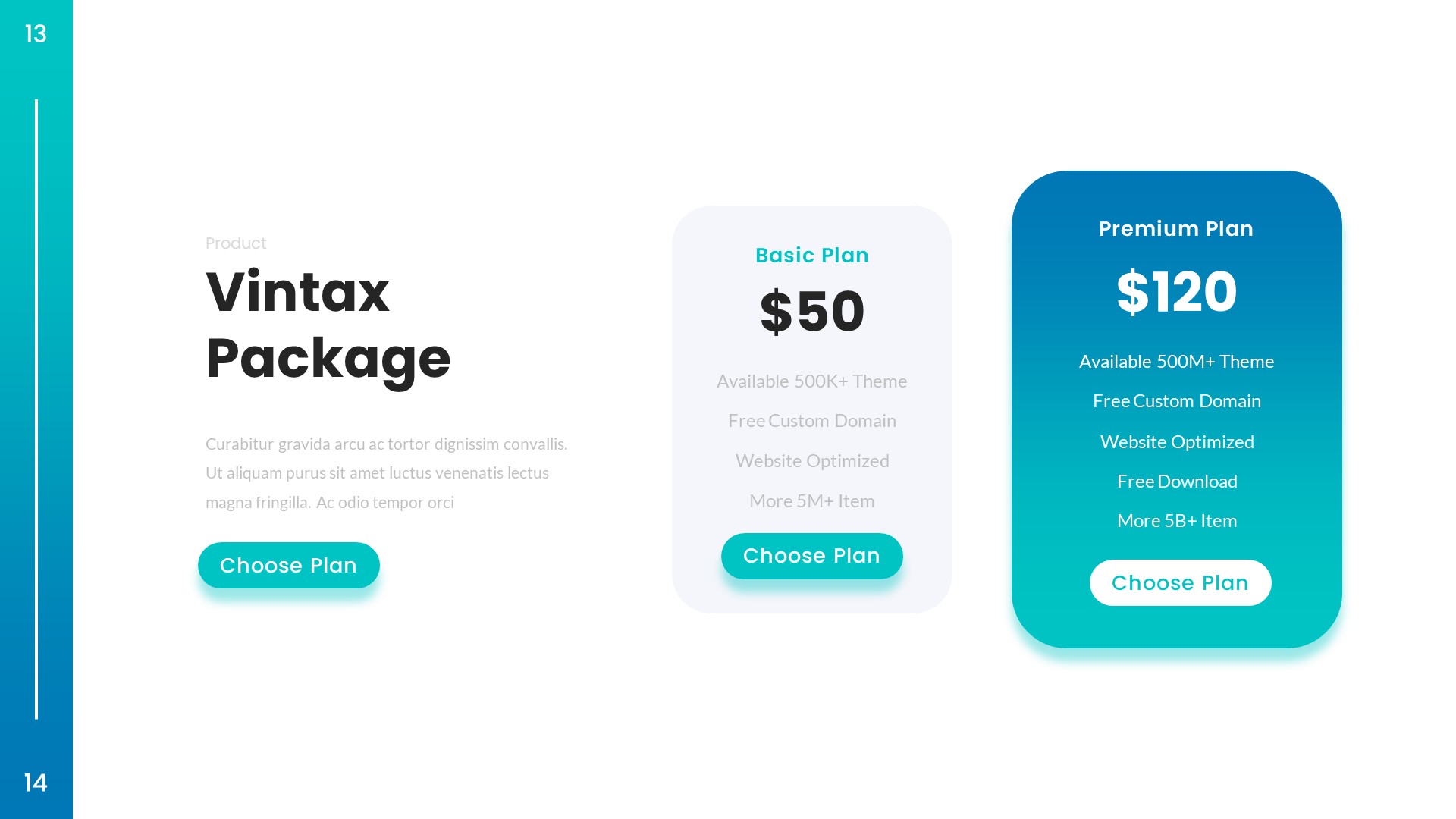 Vintax - Multipurpose Pitch Deck Keynote Template, Presentation Templates