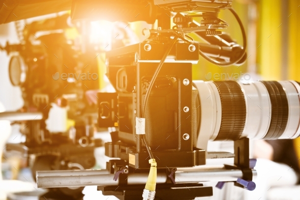 Camera on film set, behind the scenes Stock Photo by osbmxhouse | PhotoDune