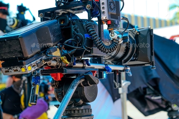 Camera on Film Set, Behind the scenes background Stock Photo by osbmxhouse