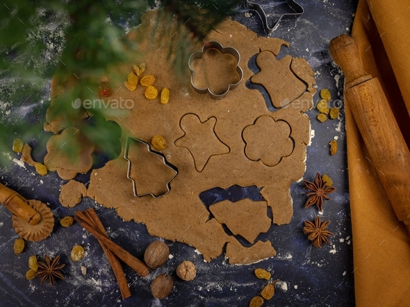 gingerbread cookie making process Stock Photo by ellechiossone | PhotoDune