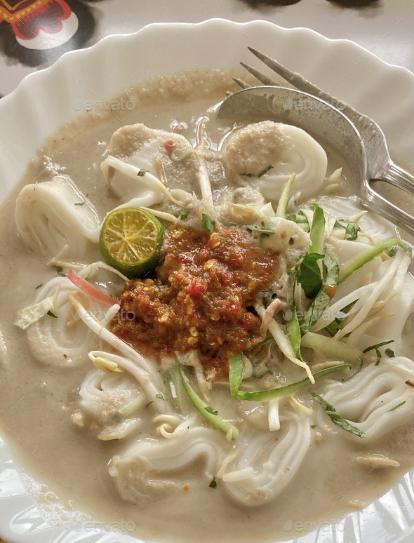 Laksam, local Malaysian savoury delicacy one meal dish popular in ...