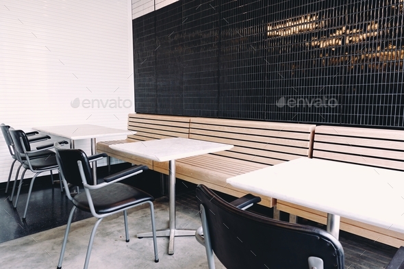 Modern table setting in restaurant Stock Photo by nuchylee | PhotoDune