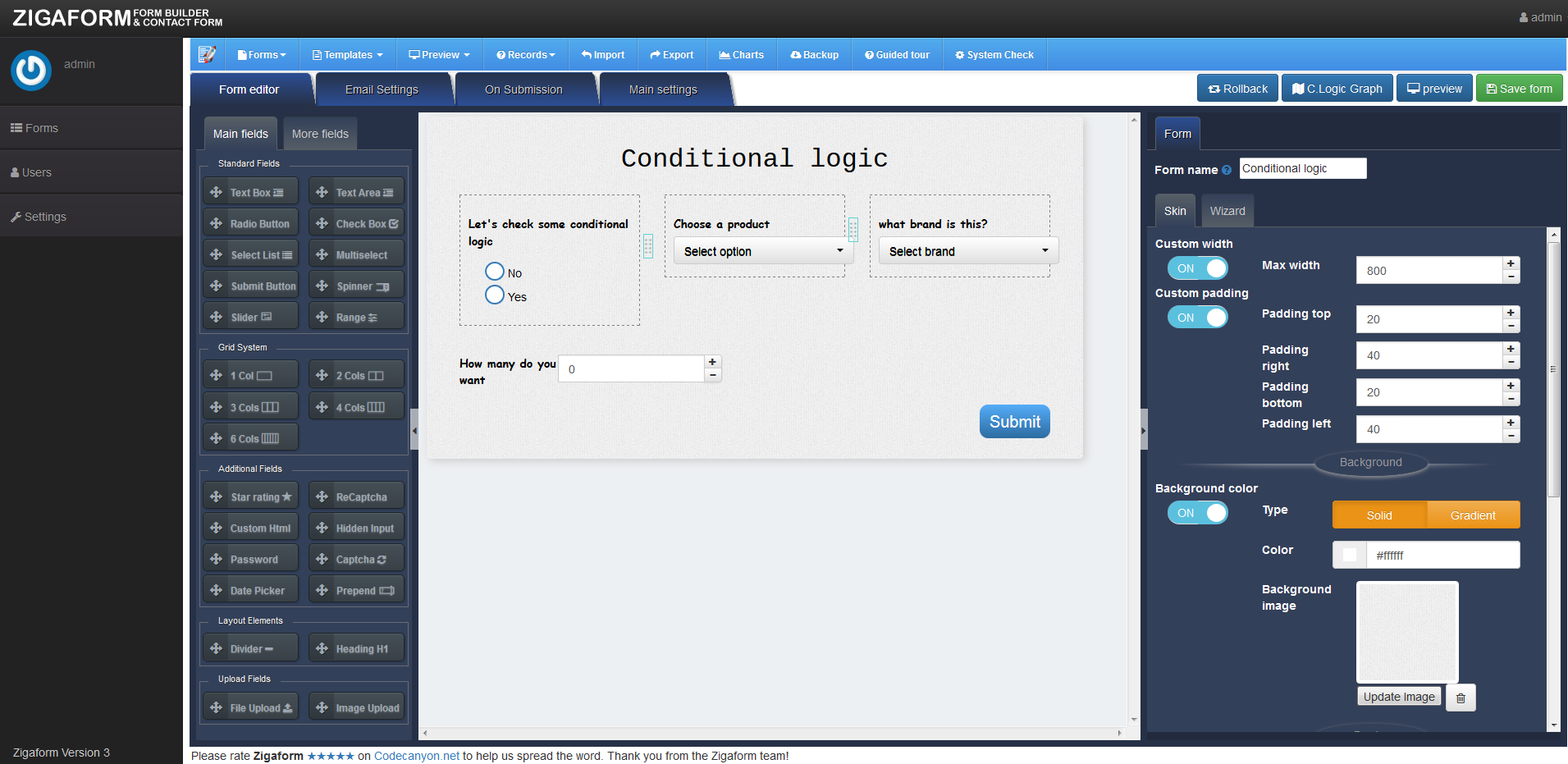Zigaform - PHP Form Builder - Contact & Survey by SoftDiscover | CodeCanyon