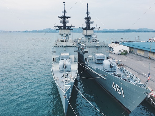 Warship in Thailand Stock Photo by nuchylee | PhotoDune