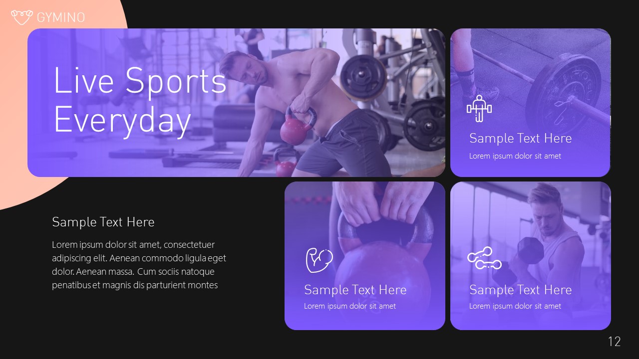 Gymino Workout PowerPoint Template, Presentation Templates | GraphicRiver