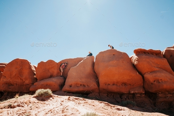 exploring red rock Stock Photo by starlingphotos | PhotoDune
