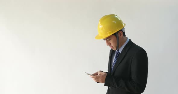 Engineer Using Mobile Phone, Stock Footage | VideoHive