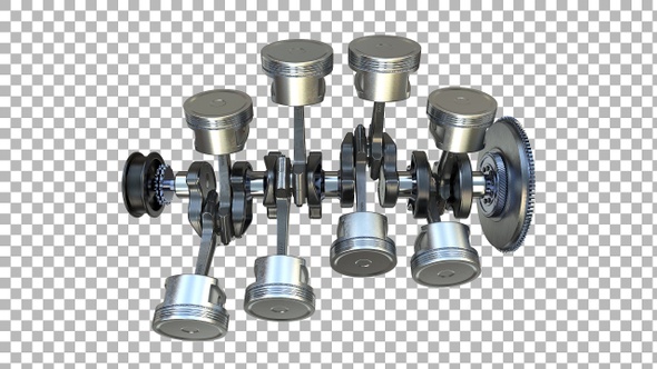 Engine Pistons V8 animation, Motion Graphics | VideoHive