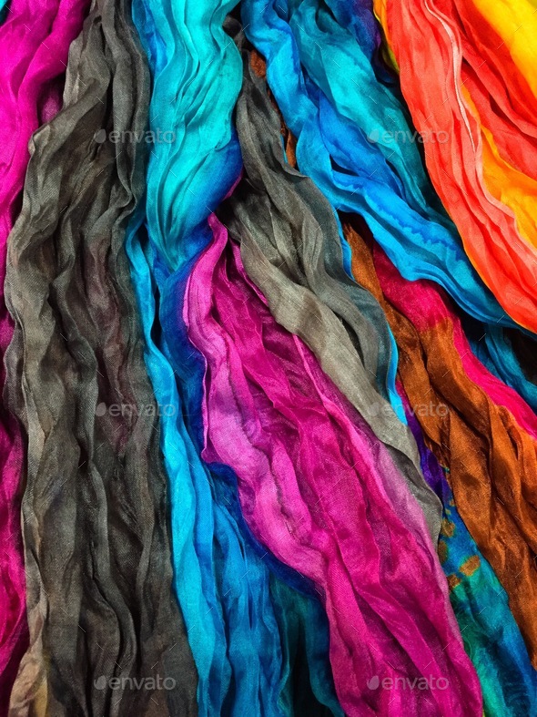 Colourful fabric background Stock Photo by al69mutter | PhotoDune