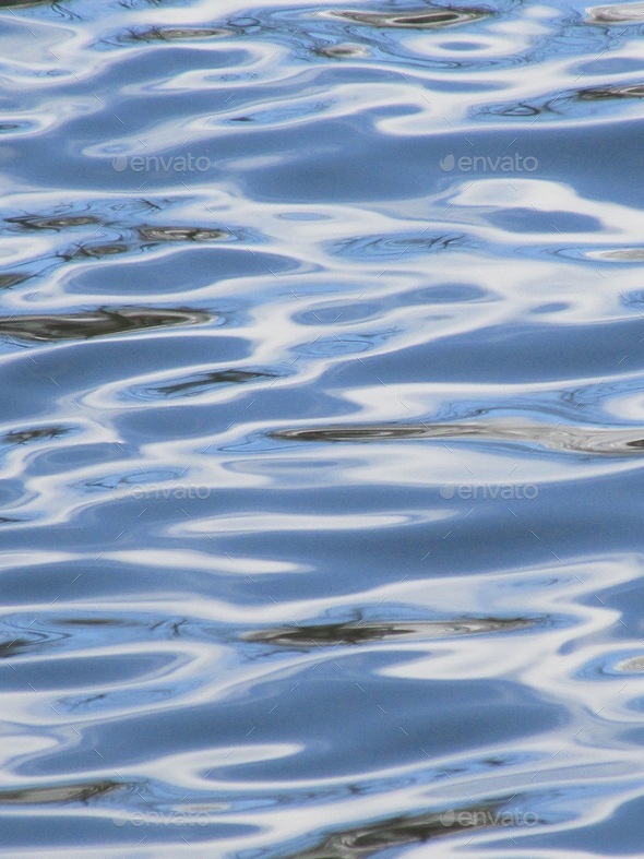 Background wallpaper photo of clean blue rippling water closeup and ...