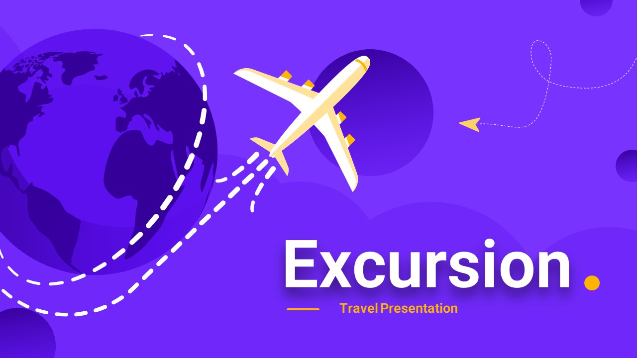 Excursion Travel Creative PowerPoint Template, Presentation Templates