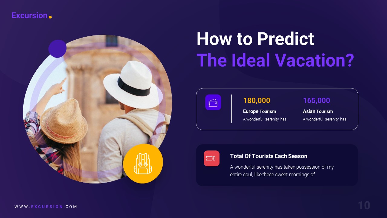 Excursion Travel Creative PowerPoint Template, Presentation Templates