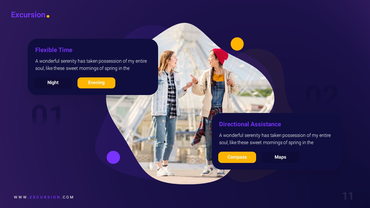 Excursion Travel Creative PowerPoint Template, Presentation Templates