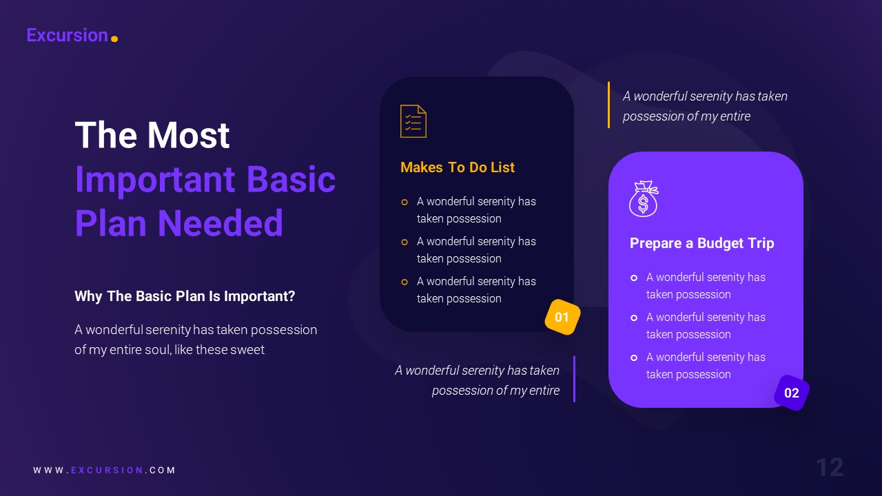 Excursion Travel Creative PowerPoint Template, Presentation Templates