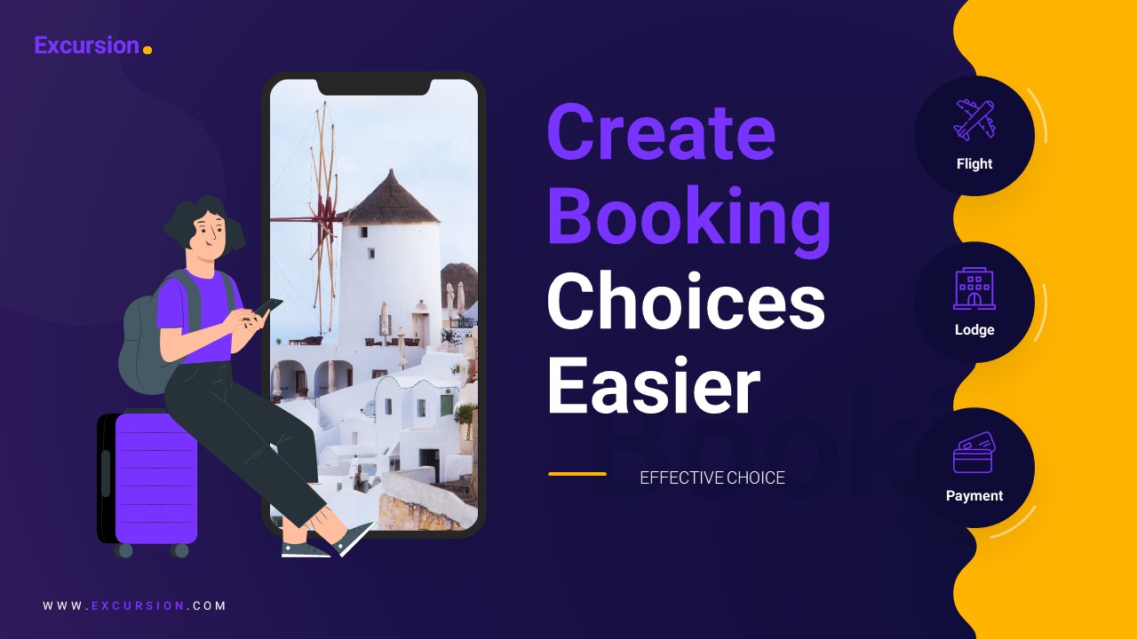 Excursion Travel Creative PowerPoint Template, Presentation Templates