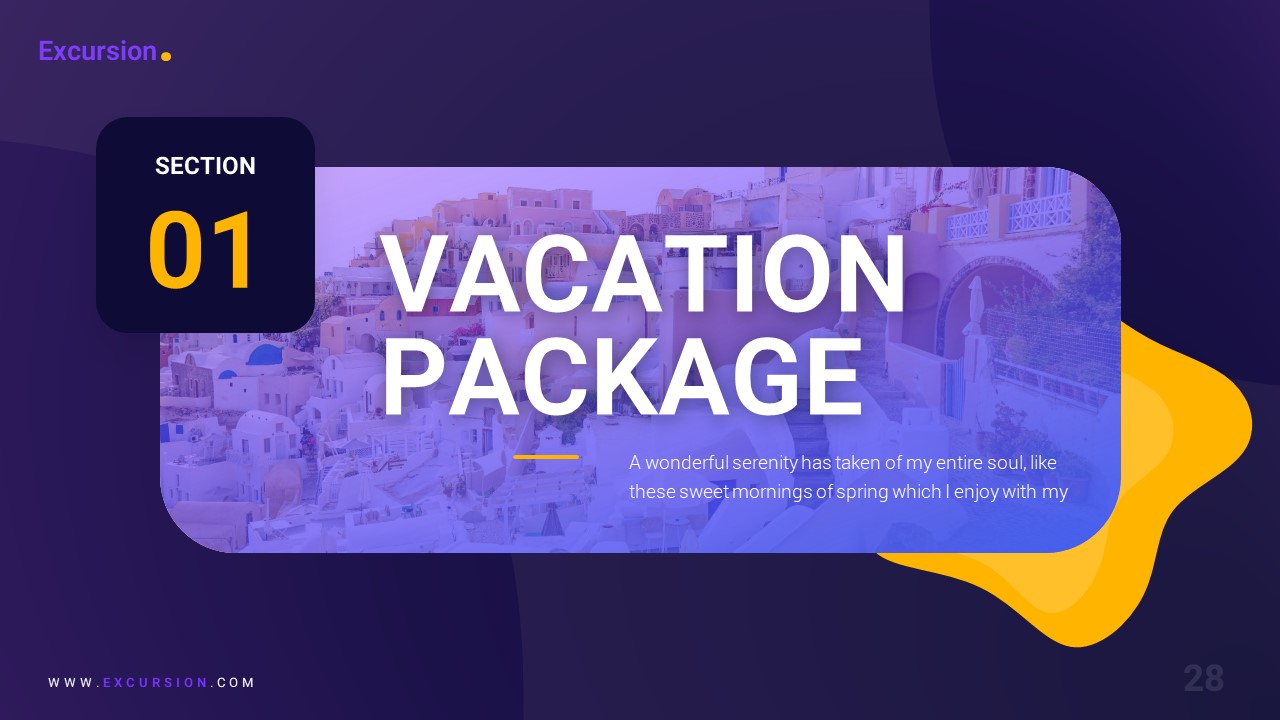 Excursion Travel Creative PowerPoint Template, Presentation Templates