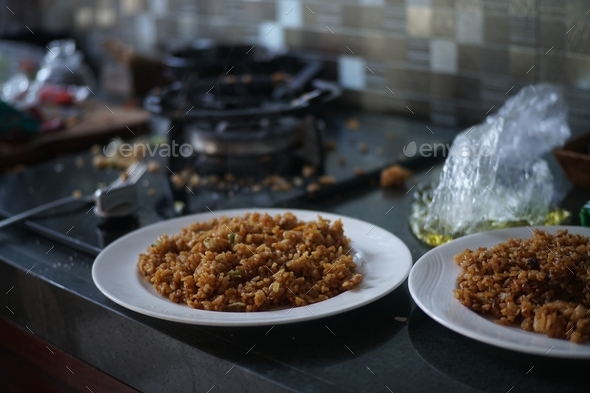 cooking, fried rice, cooking fried rice, women activity, kitchen ...