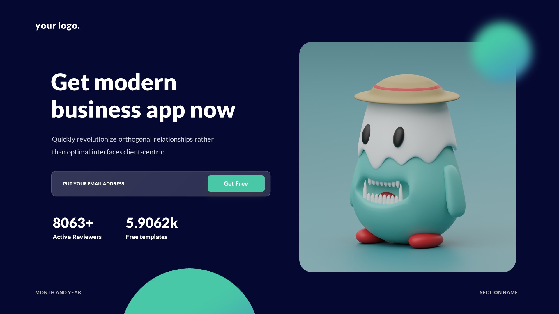 Glassmorphism PowerPoint Presentation Template, Presentation Templates
