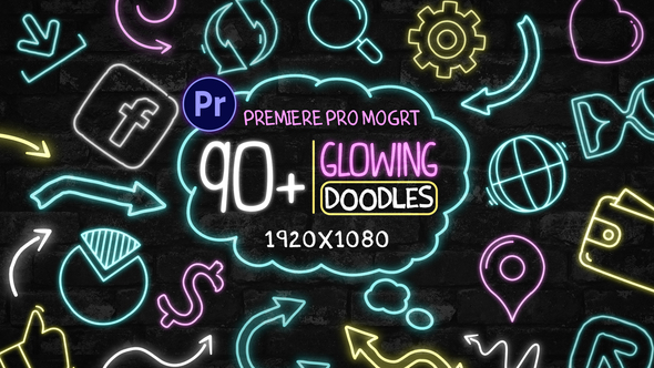 Glowing Scribble - Neon Fx Pack, After Effects Project Files | VideoHive