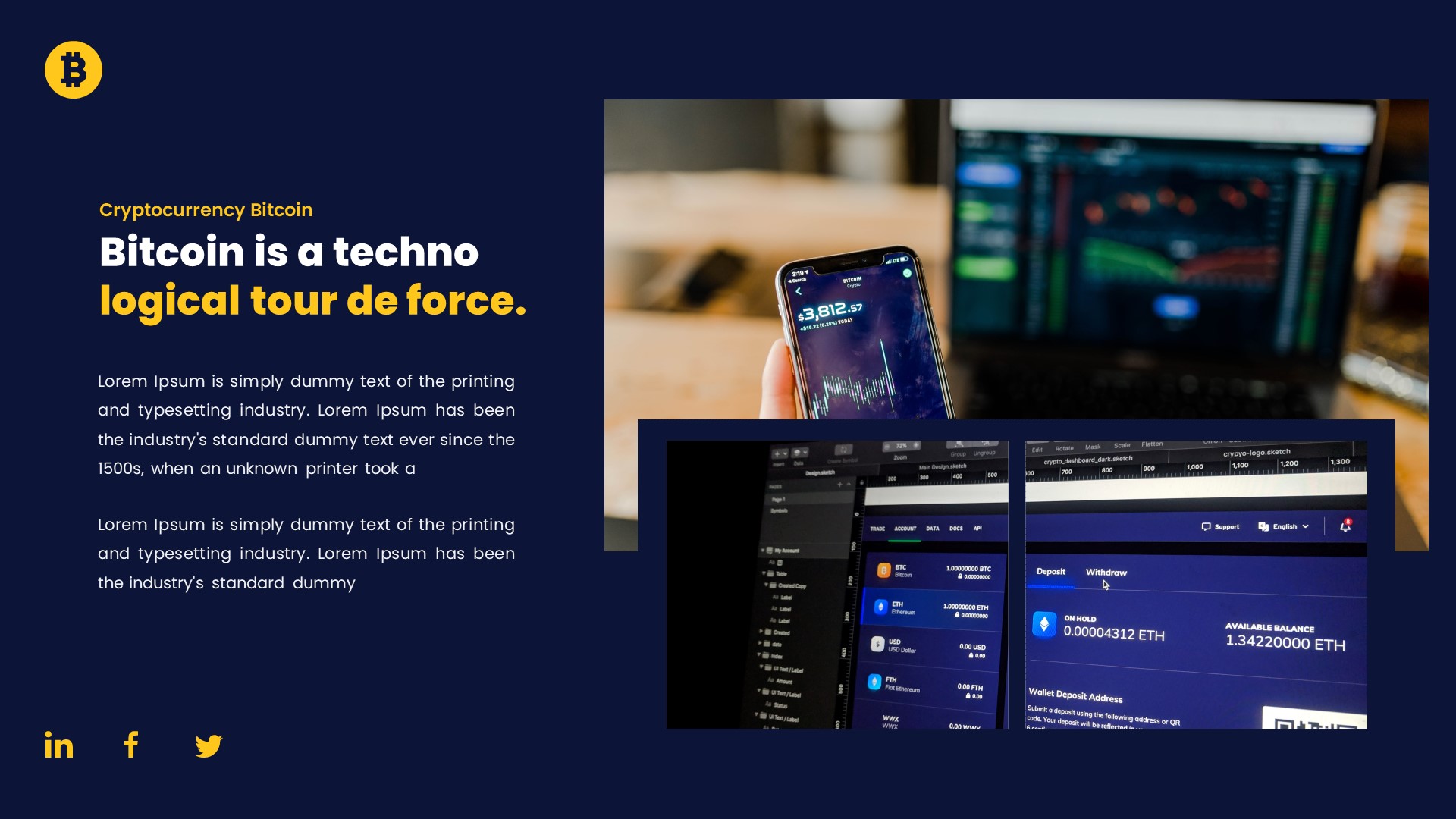 Bitcuan - Cryptocurrency Bitcoin Powerpoint Template, Presentation ...