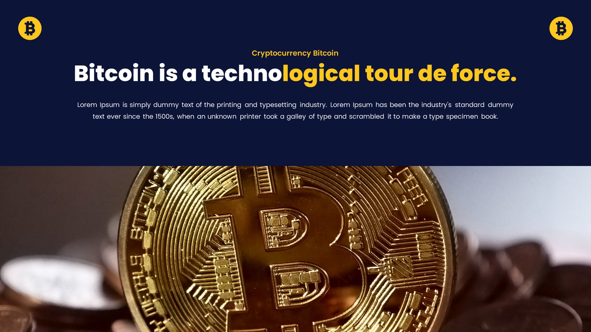 Bitcuan - Cryptocurrency Bitcoin Powerpoint Template, Presentation ...
