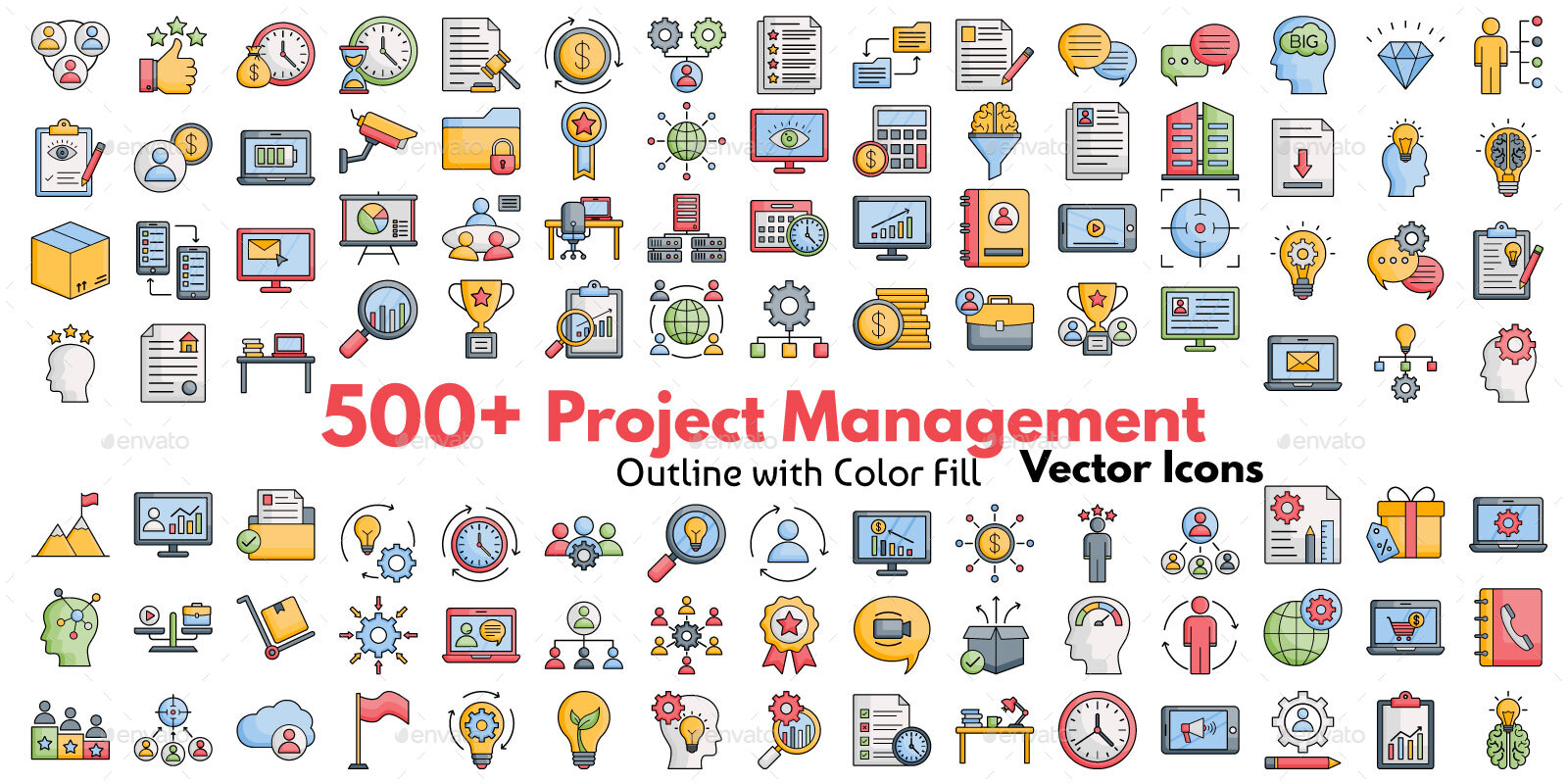 Project Management Vector Icon | AI | EPS | SVG, Icons | GraphicRiver