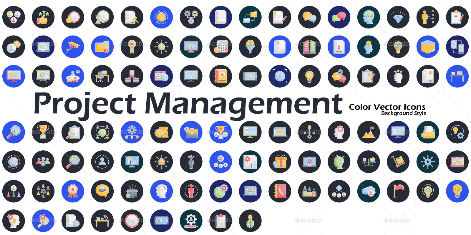 Project Management Vector Icon | AI | EPS | SVG, Icons | GraphicRiver