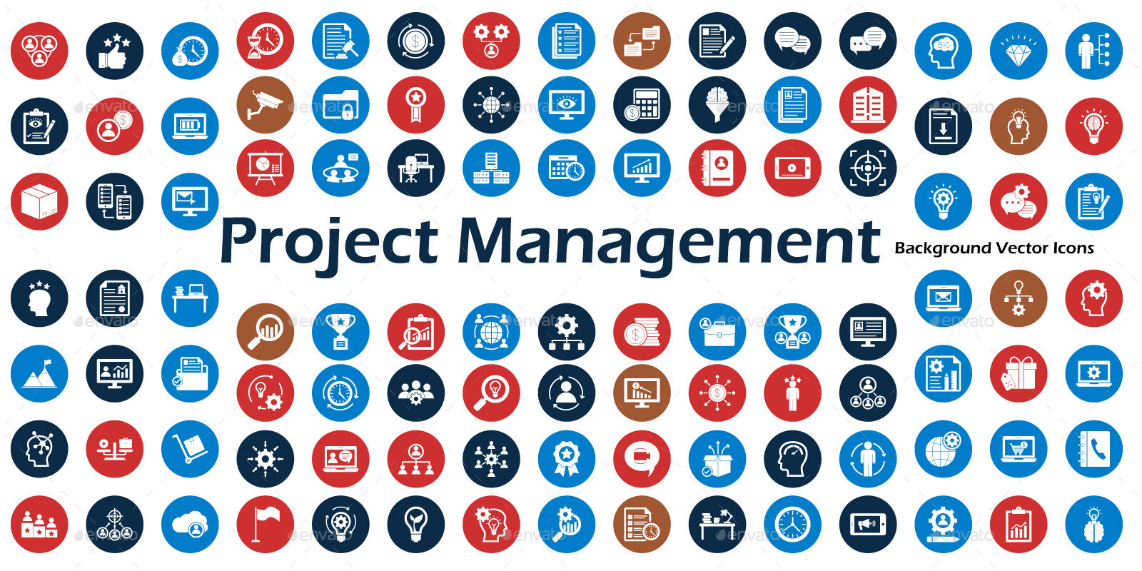 Project Management Vector Icon | AI | EPS | SVG, Icons | GraphicRiver