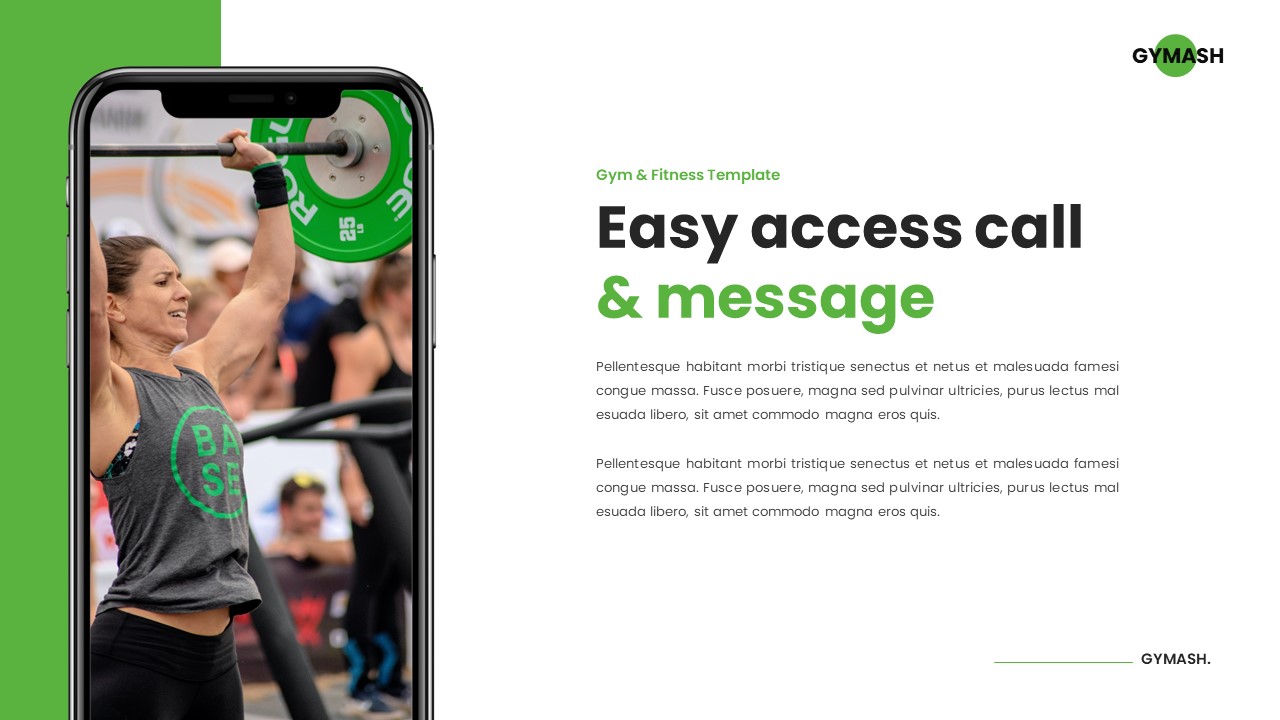 GYMASH - Gym & Fitness Google Slides Template, Presentation Templates