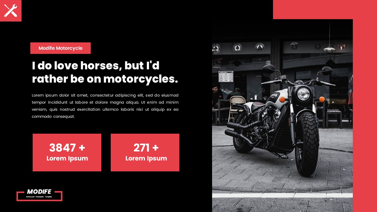 Modife - Motorcycle Powerpoint Template, Presentation Templates ...