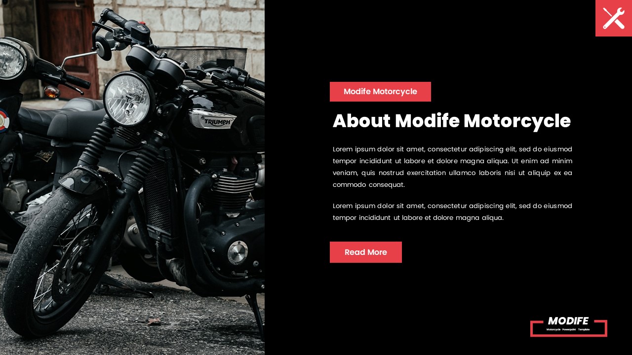 Modife - Motorcycle Powerpoint Template, Presentation Templates ...