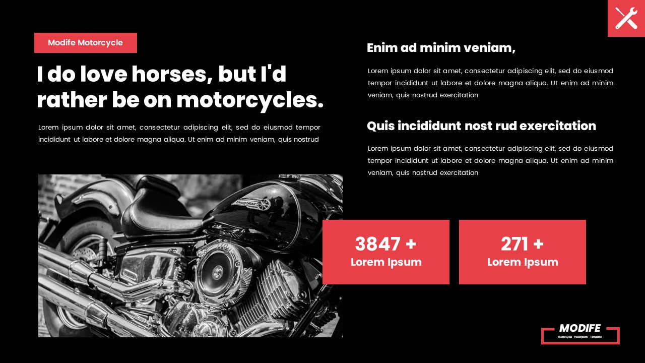 Modife - Motorcycle Powerpoint Template, Presentation Templates ...