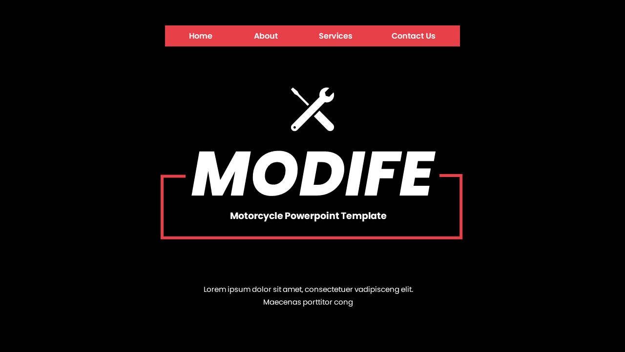 Modife - Motorcycle Keynote Template, Presentation Templates | GraphicRiver