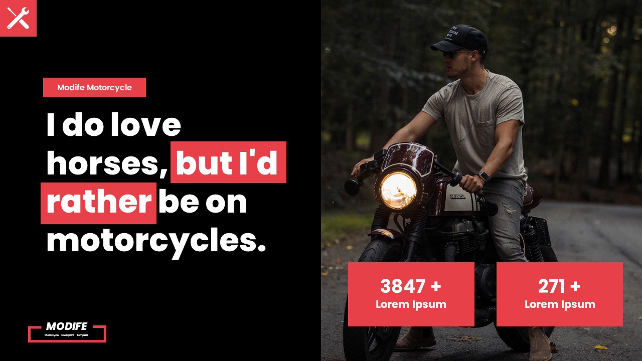 Modife - Motorcycle Keynote Template, Presentation Templates | GraphicRiver