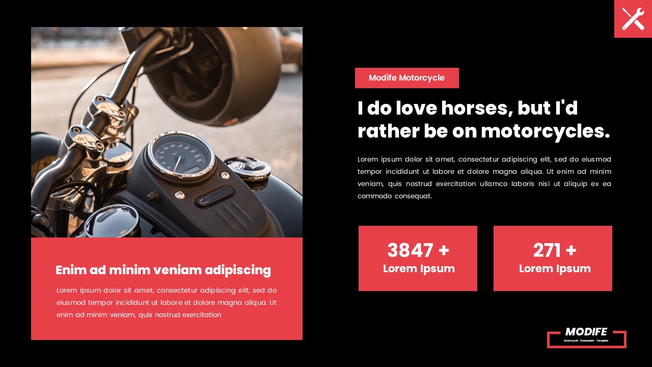Modife - Motorcycle Keynote Template, Presentation Templates | GraphicRiver