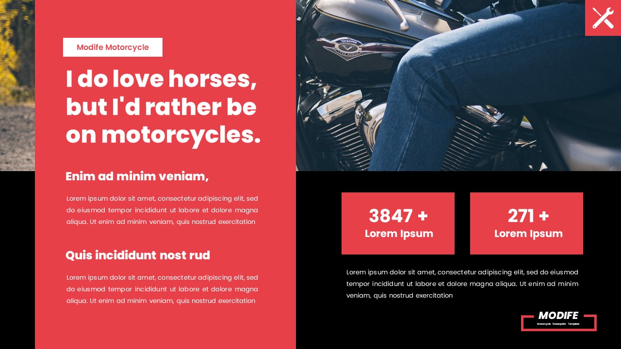 Modife - Motorcycle Keynote Template, Presentation Templates | GraphicRiver