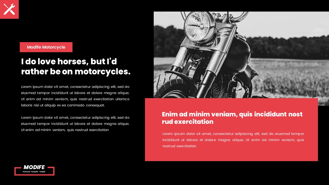 Modife - Motorcycle Keynote Template, Presentation Templates | GraphicRiver