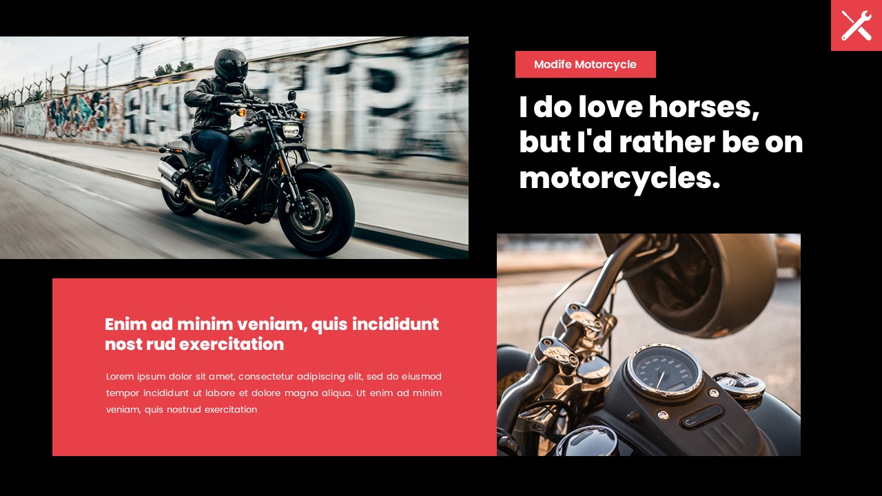 Modife - Motorcycle Keynote Template, Presentation Templates | GraphicRiver