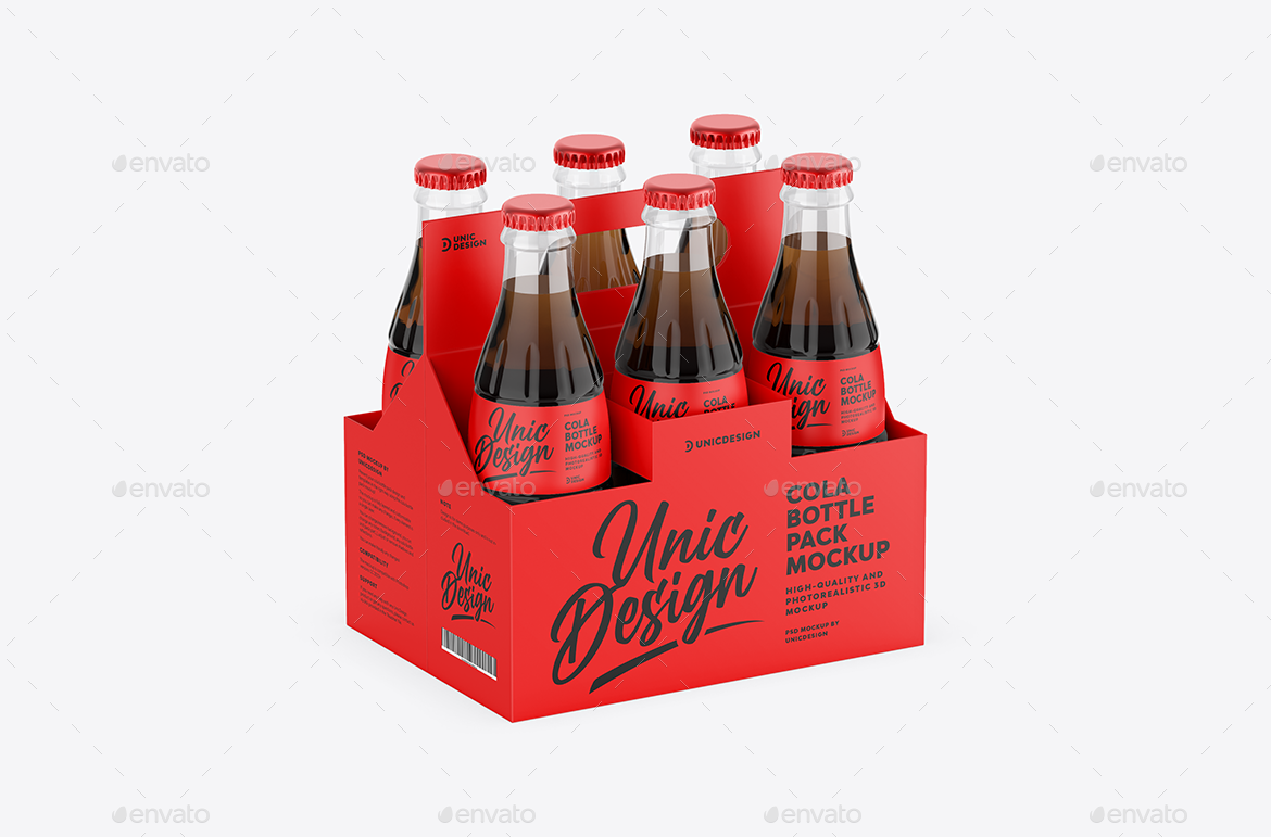 Cola Bottle Pack Mockup, Graphics | GraphicRiver