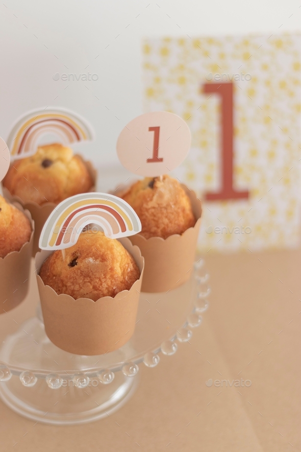 Boho rainbow sweet table Stock Photo by superkitina | PhotoDune