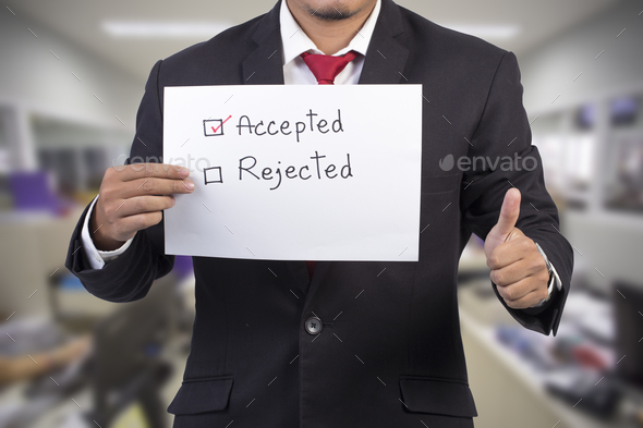 businessman giving a thumbs up gesture of approval and accepted choose ...