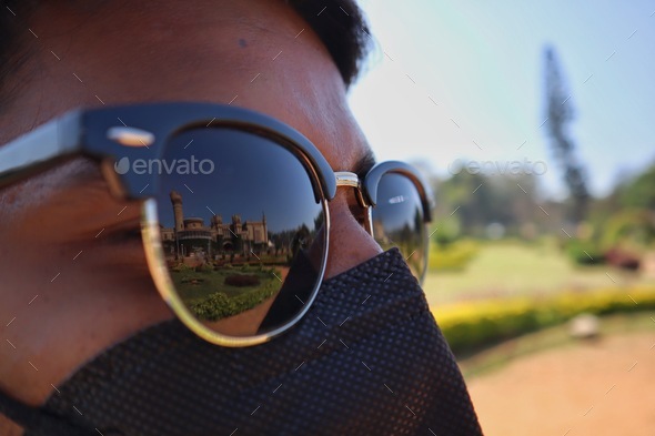 Reflection on sunglass Stock Photo by vijayeshv | PhotoDune