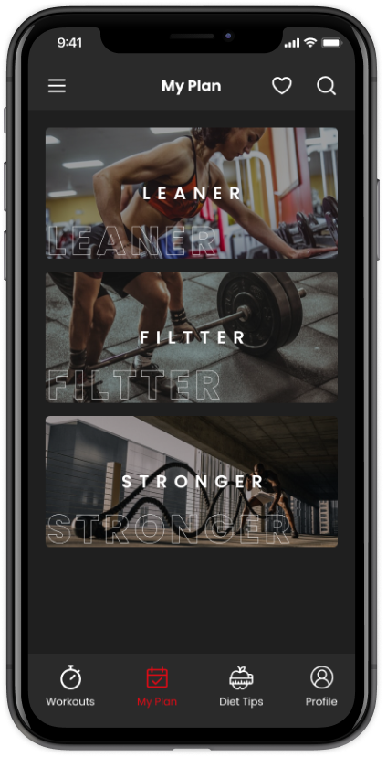 Fitness app - Flutter Mobile App Template for Workout, Diet & Training (Android/iOS UI Kit) by ...