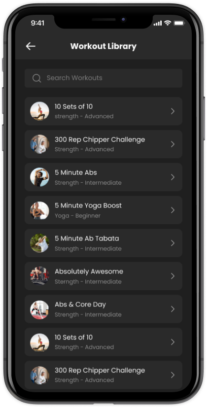 Fitness app - Flutter Mobile App Template for Workout, Diet & Training (Android/iOS UI Kit) by ...