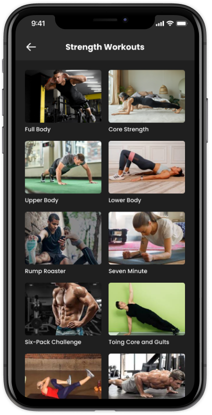 Fitness app - Flutter Mobile App Template for Workout, Diet & Training (Android/iOS UI Kit) by ...